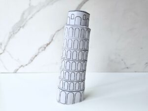 Leaning Tower of Pisa 3D Craft - Raise Curious Kids