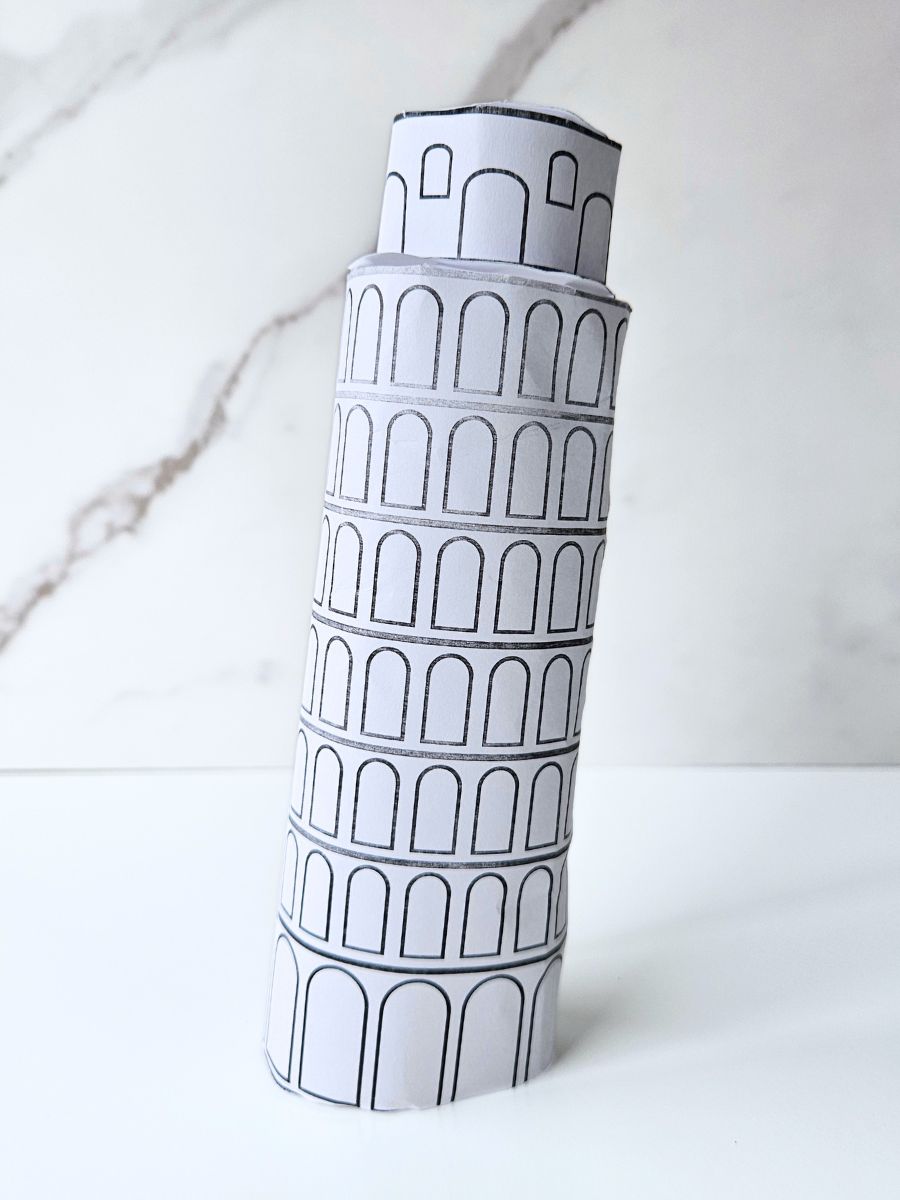 Leaning Tower of Pisa 3D Craft - Raise Curious Kids