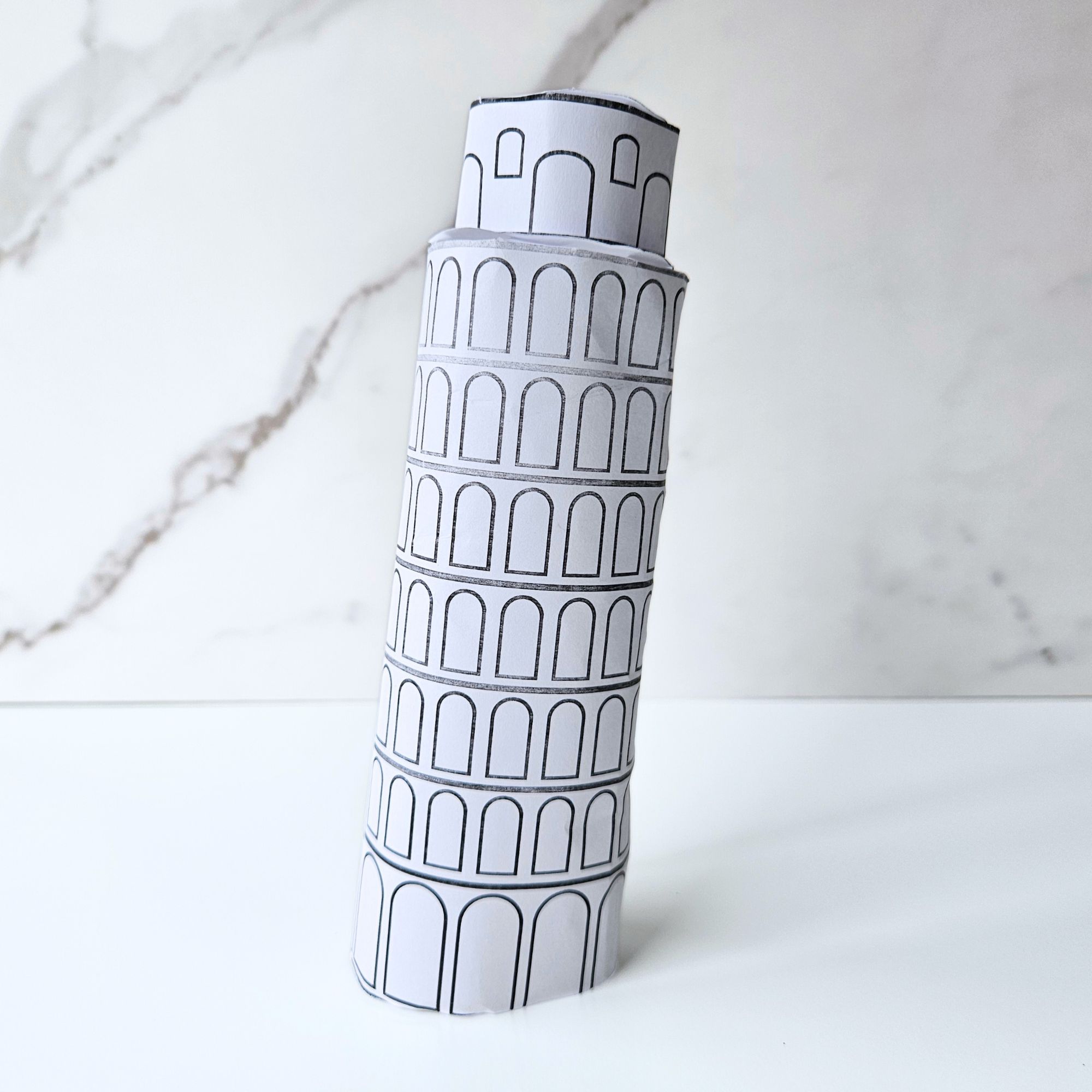 Leaning Tower of Pisa 3D Craft - Raise Curious Kids