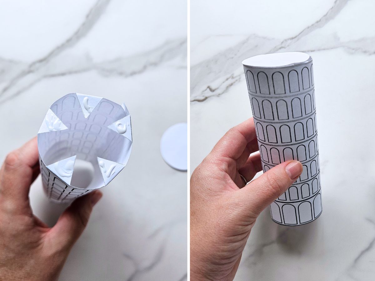 Leaning Tower of Pisa 3D Craft - Raise Curious Kids