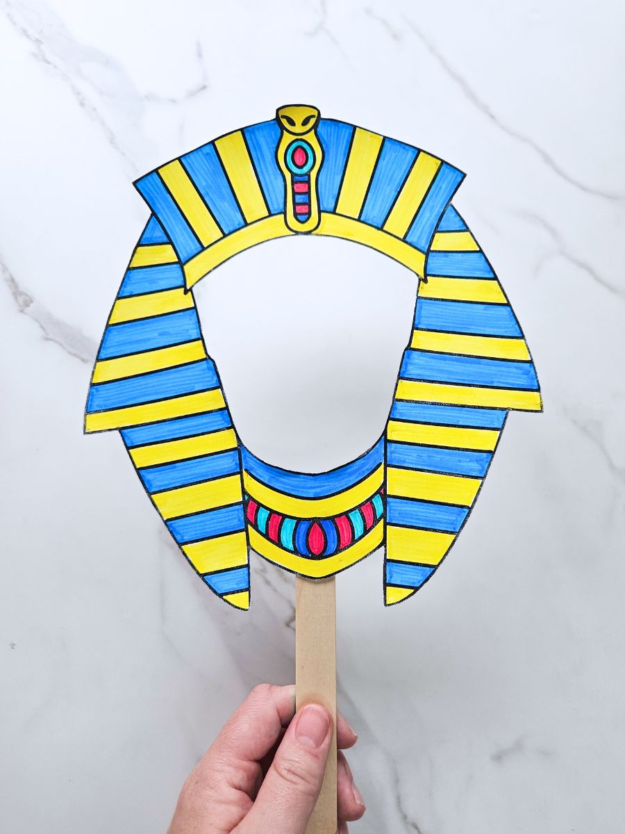 DIY Pharaoh Headdress Craft - Raise Curious Kids