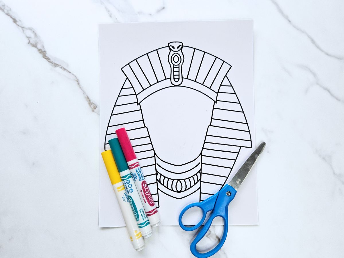 DIY Pharaoh Headdress Craft - Raise Curious Kids
