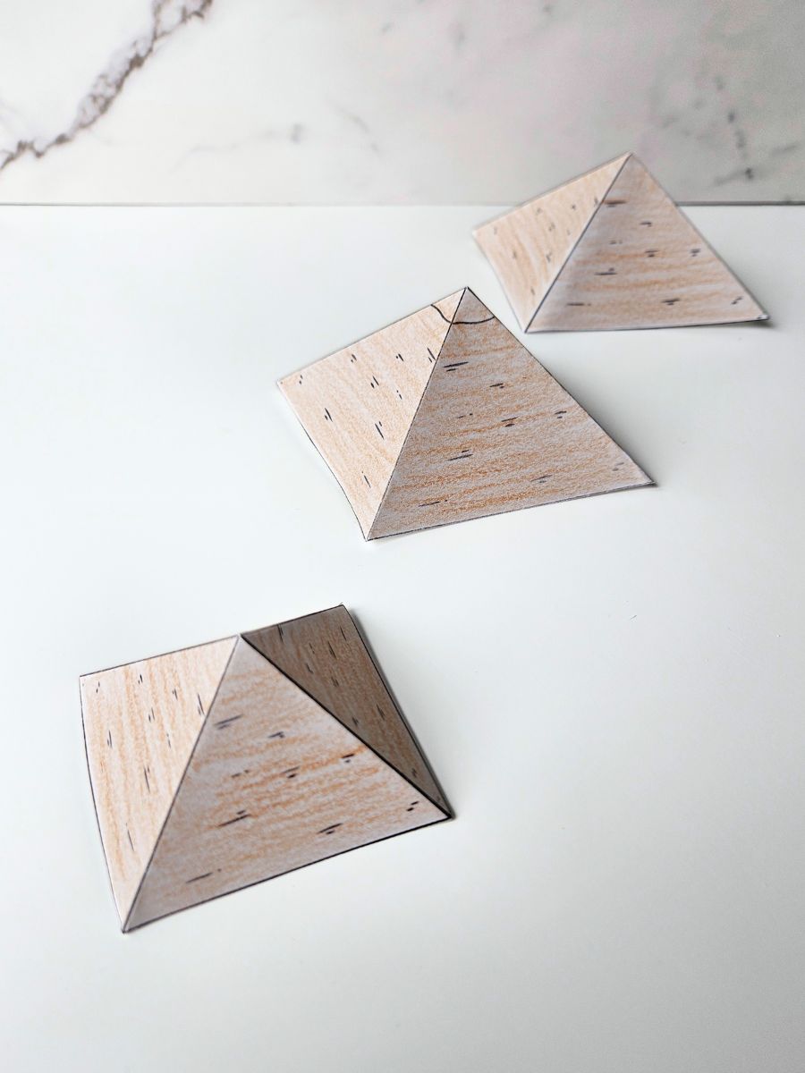 Pyramids of Giza 3D Craft - Raise Curious Kids