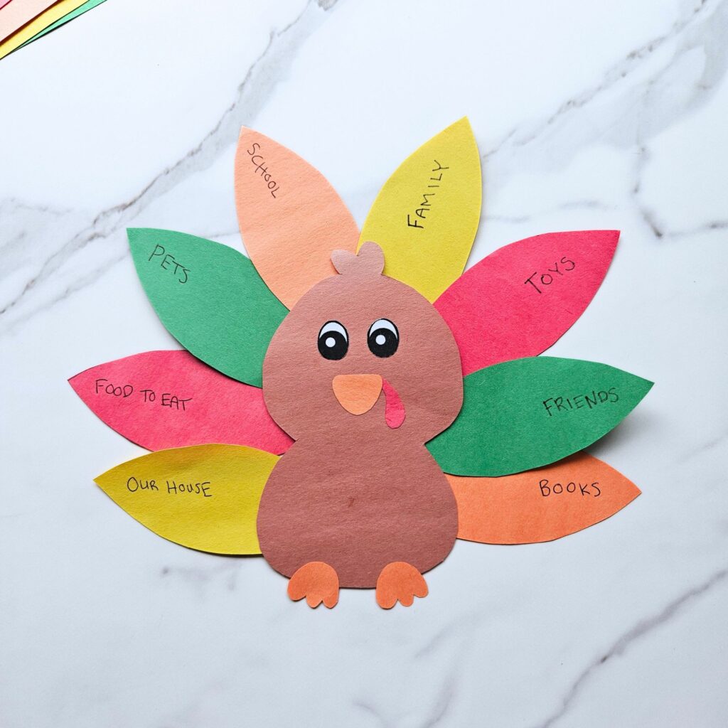 Turkey Thankful Craft for Kids - Raise Curious Kids