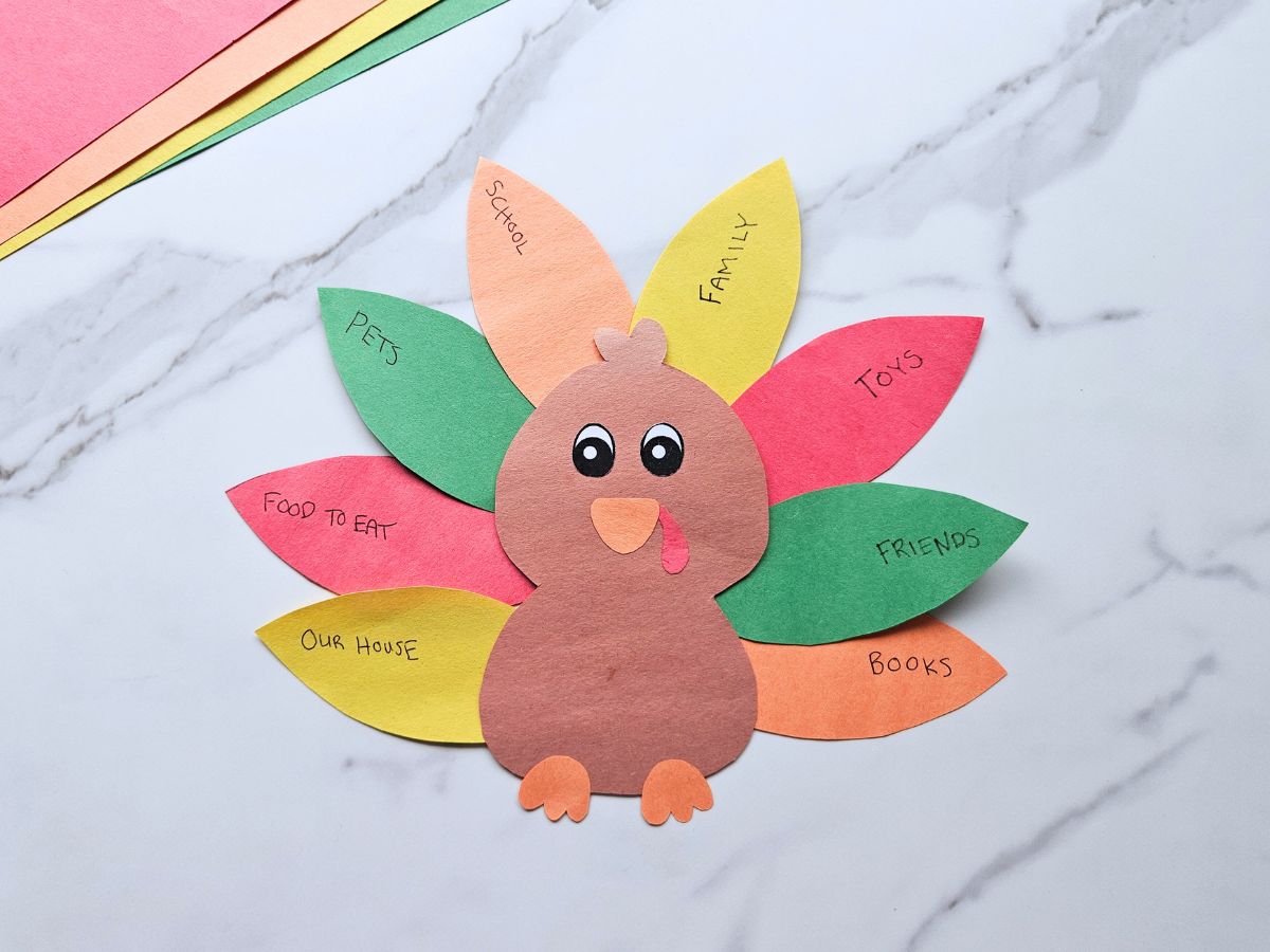 Turkey Thankful Craft for Kids - Raise Curious Kids
