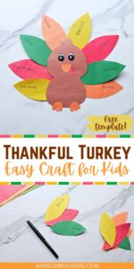 Turkey Thankful Craft for Kids - Raise Curious Kids