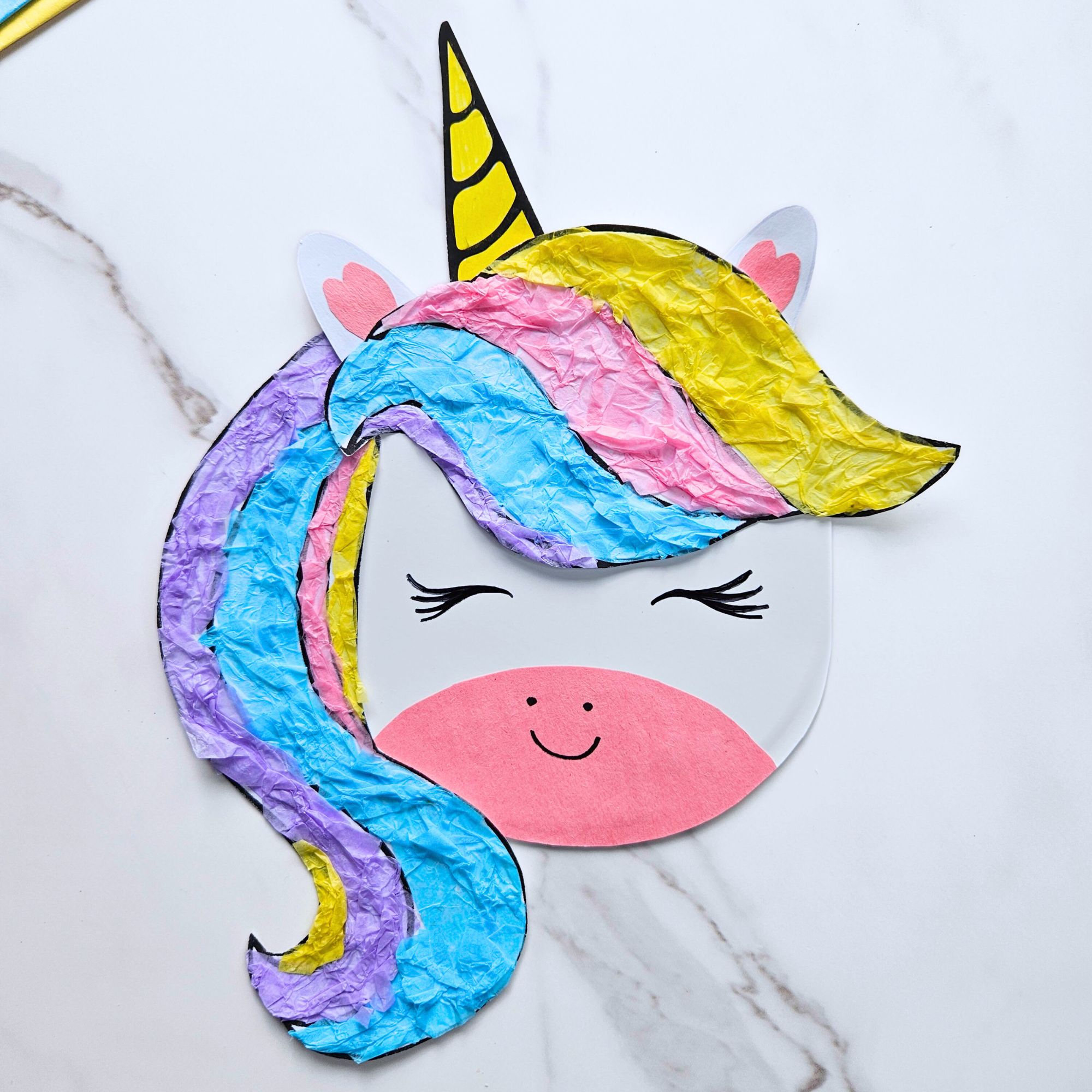 Unicorn Paper Plate Craft - Raise Curious Kids