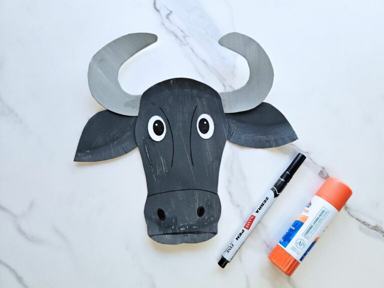 Water Buffalo Paper Plate Craft - Raise Curious Kids