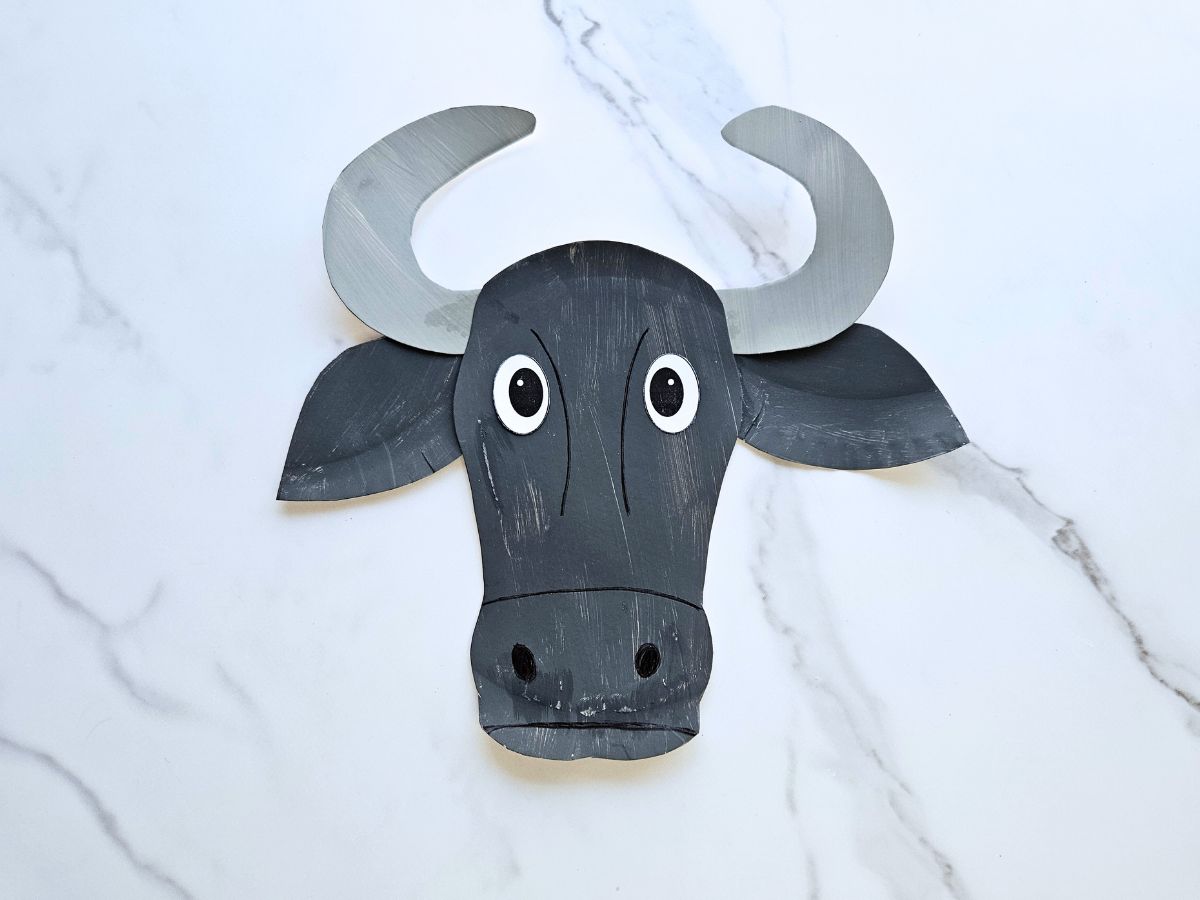 Water Buffalo Paper Plate Craft - Raise Curious Kids