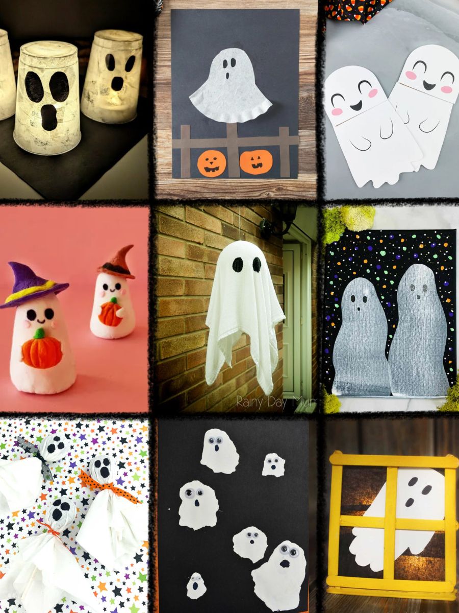 20+ Cute and Spooky Ghost Crafts for Kids - Raise Curious Kids