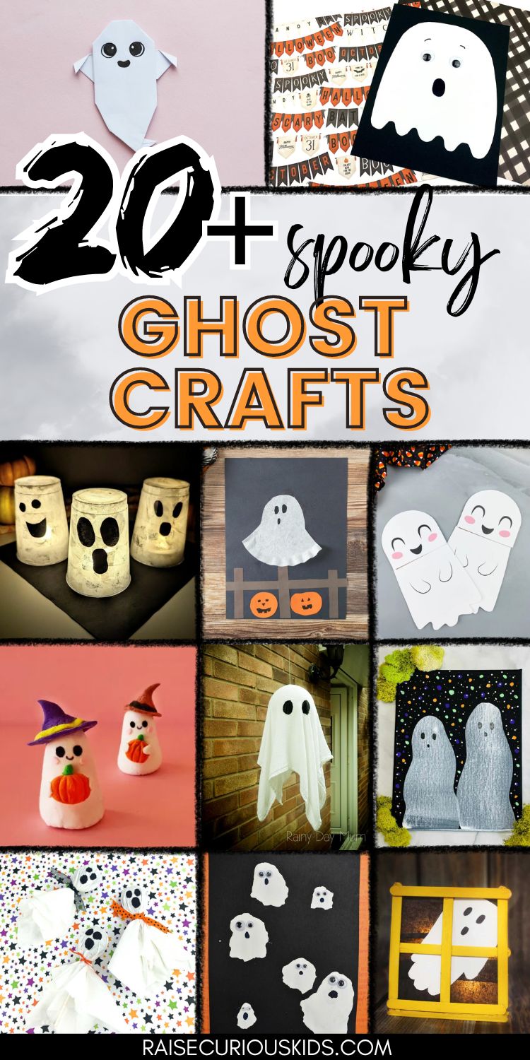20+ Cute and Spooky Ghost Crafts for Kids - Raise Curious Kids