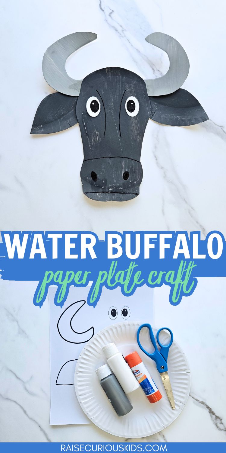 Water Buffalo Paper Plate Craft - Raise Curious Kids
