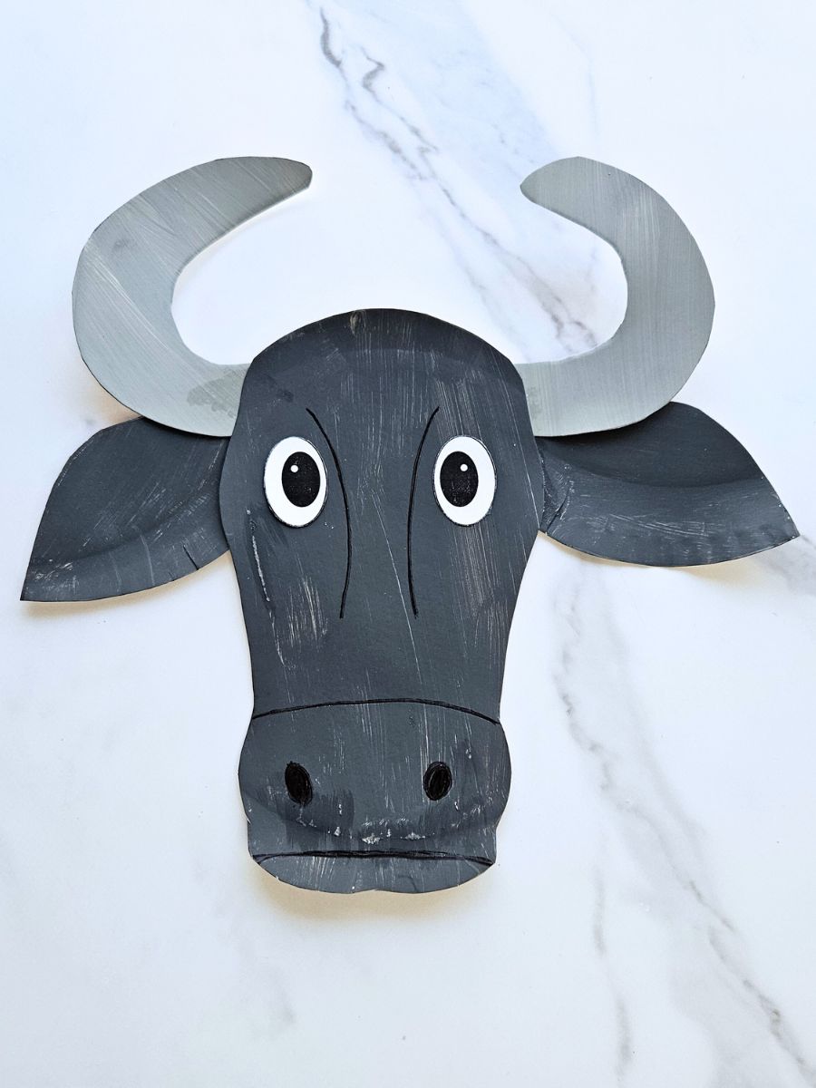 Water Buffalo Paper Plate Craft - Raise Curious Kids