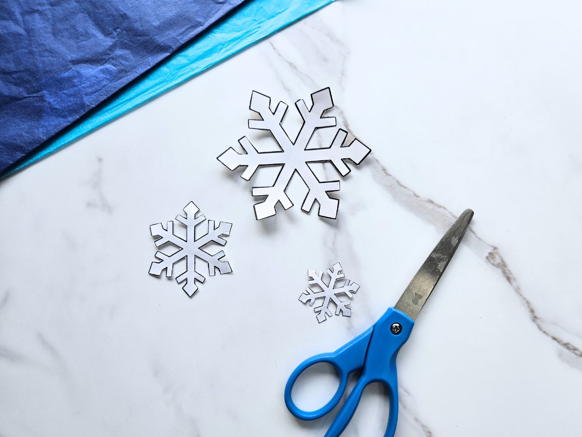 Snowflake Sponge Painting Craft (+ Christmas Card and Ornament ...
