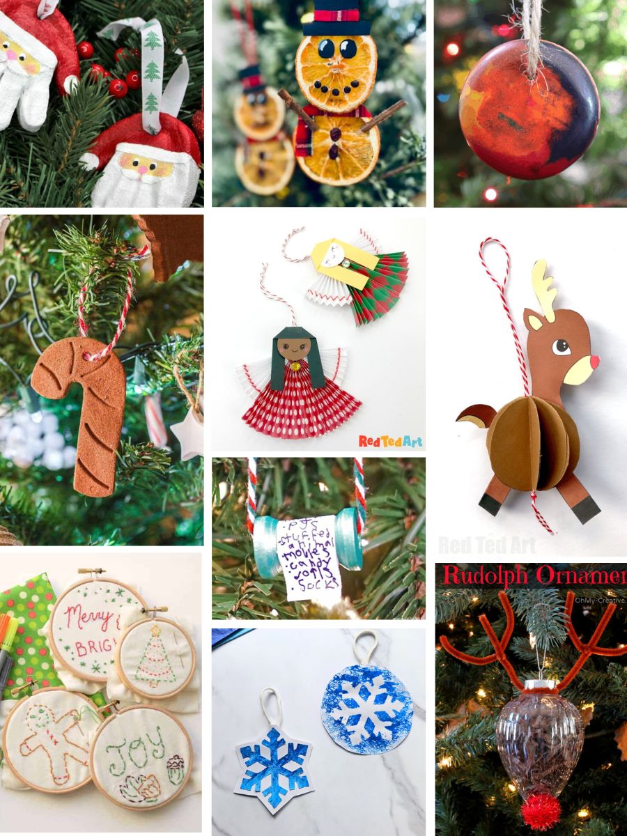 17 DIY Christmas Ornaments for Kids to Make - Raise Curious Kids
