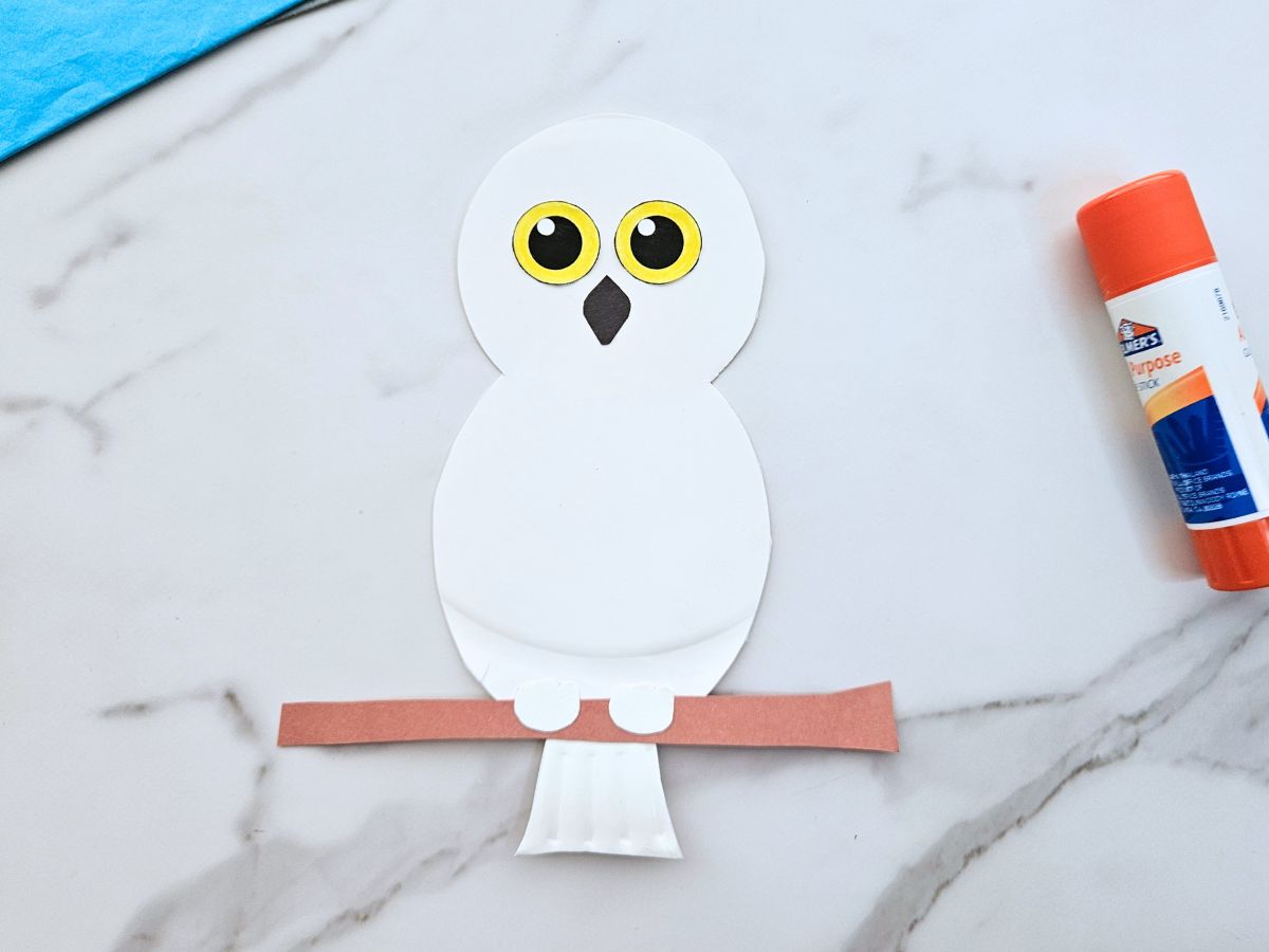 Snowy Owl Paper Plate Craft for Kids - Raise Curious Kids