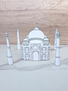 Taj Mahal 3D Craft - Raise Curious Kids