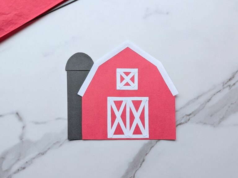 Easy Red Barn Farm Craft for Kids - Raise Curious Kids