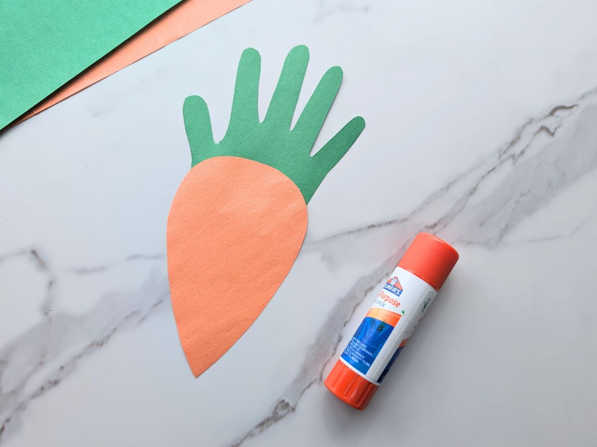 Easy Carrot Handprint Craft for Kids - Raise Curious Kids