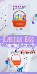 Easter Egg Preschool Counting Activity - Raise Curious Kids
