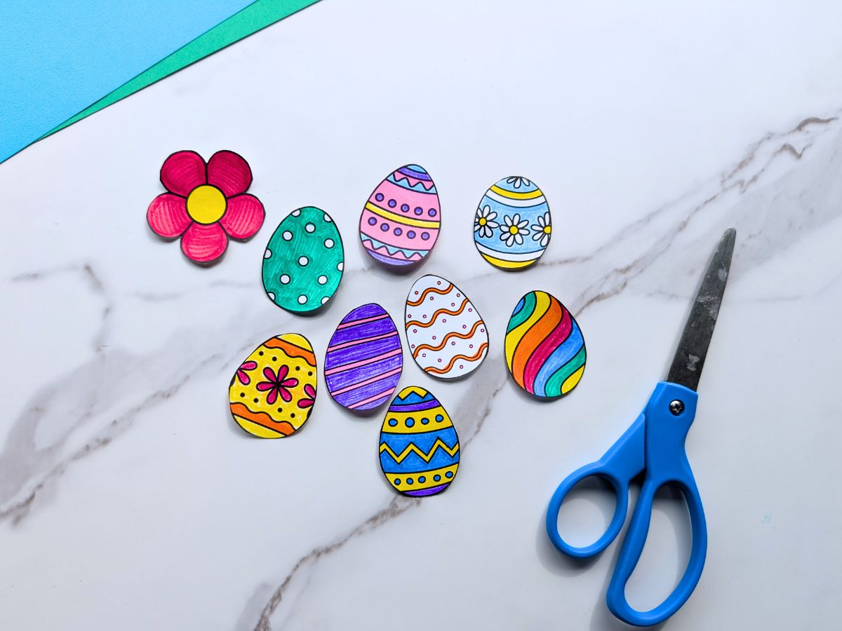 Easter Basket Fork-Painting Craft - Raise Curious Kids