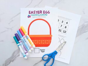 Easter Egg Preschool Counting Activity - Raise Curious Kids