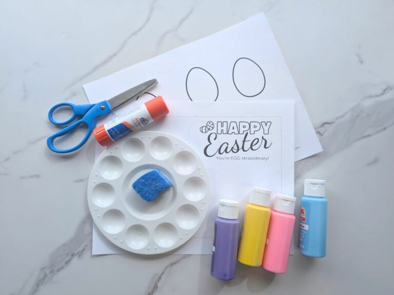 Easter Egg Sponge Painting Craft (with free Easter card!) - Raise ...