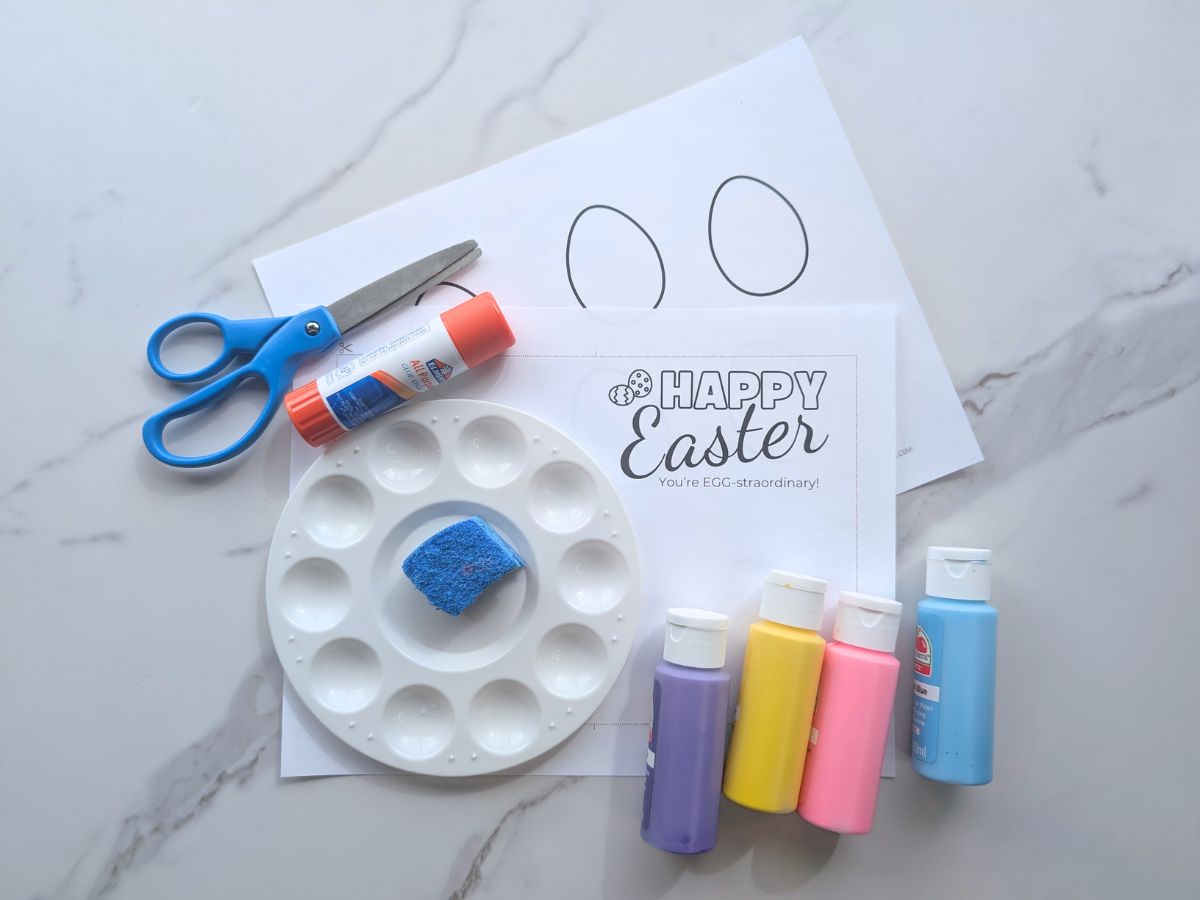 Easter Egg Sponge Painting Craft (with free Easter card!) - Raise ...