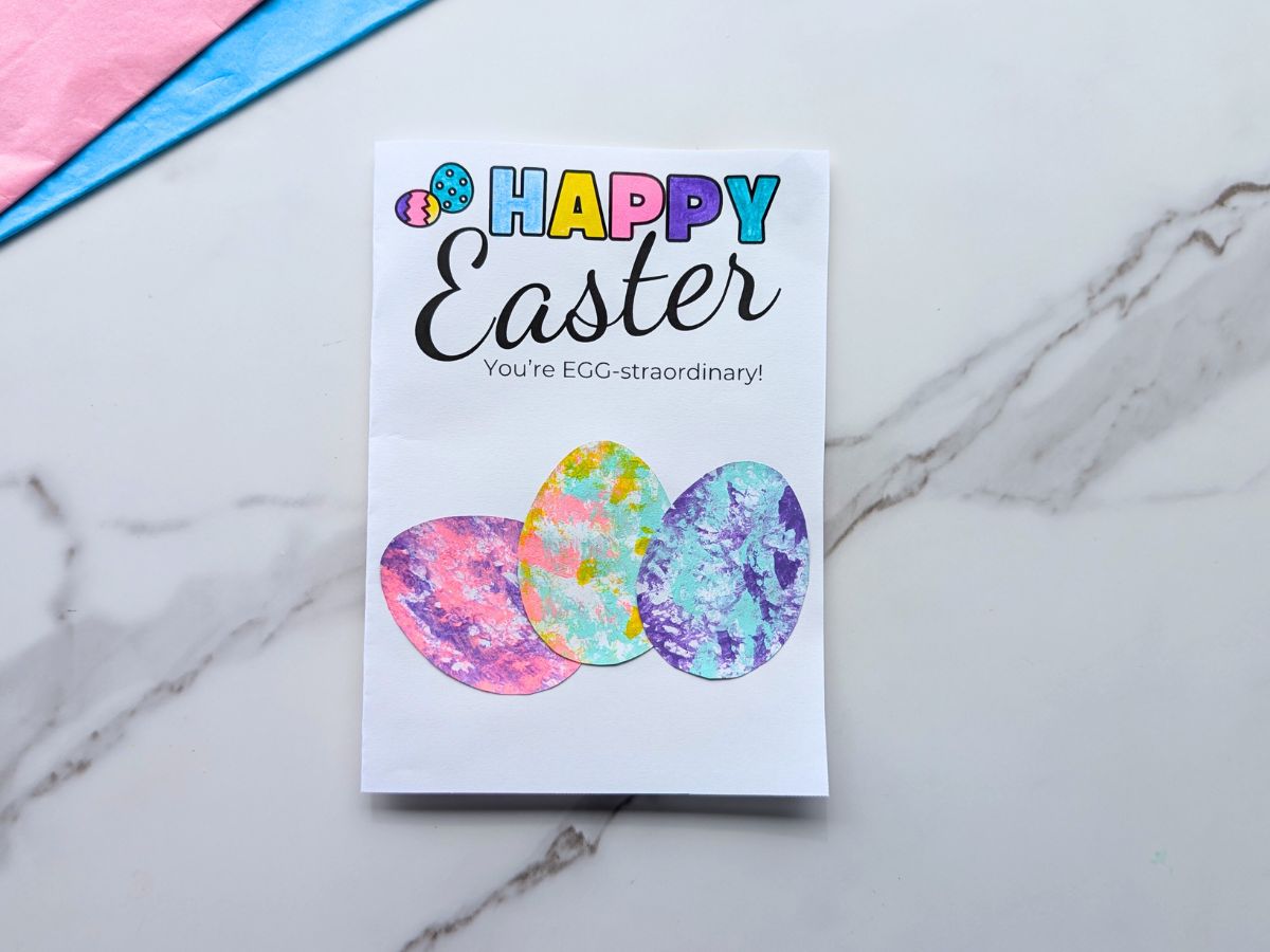 Easter Egg Sponge Painting Craft (with free Easter card!) - Raise ...