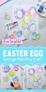 Easter Egg Sponge Painting Craft (with free Easter card!) - Raise ...