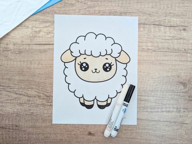 Easy Sheep Tissue Paper Craft for Kids - Raise Curious Kids