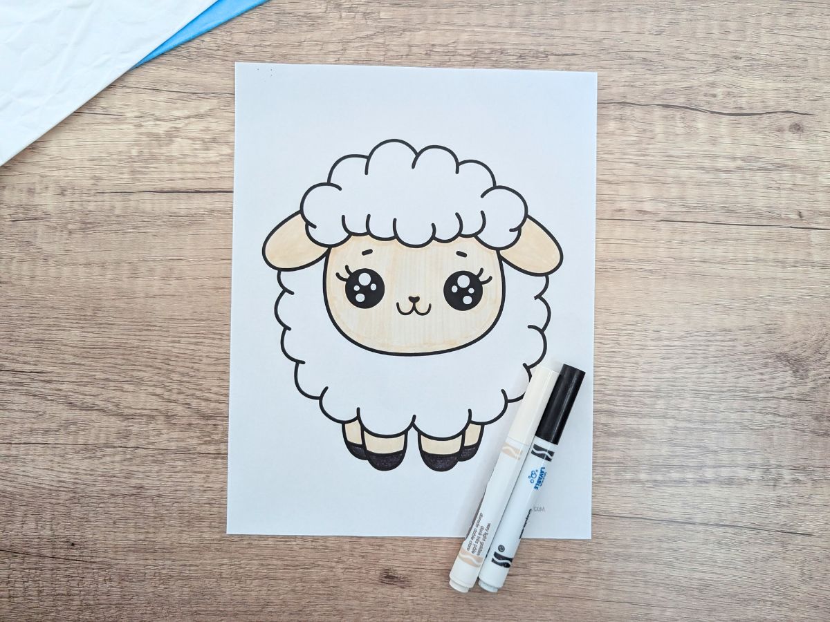 Easy Sheep Tissue Paper Craft for Kids - Raise Curious Kids