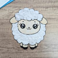 Easy Sheep Tissue Paper Craft for Kids - Raise Curious Kids