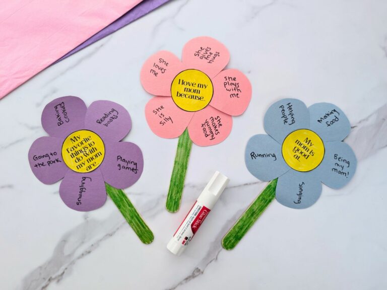 Mother's Day Flower Craft for Kids - Raise Curious Kids