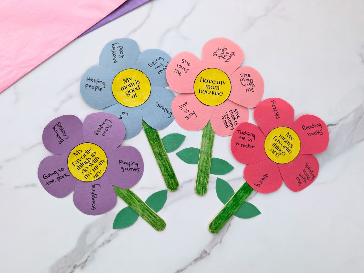 Mother's Day Flower Craft for Kids - Raise Curious Kids
