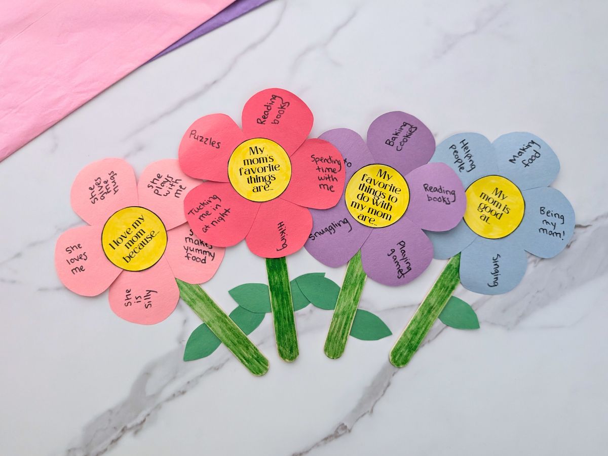 Mother's Day Flower Craft for Kids - Raise Curious Kids