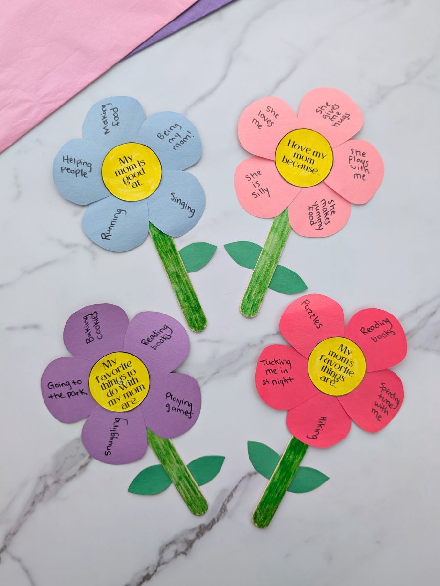 Mother's Day Flower Craft for Kids - Raise Curious Kids
