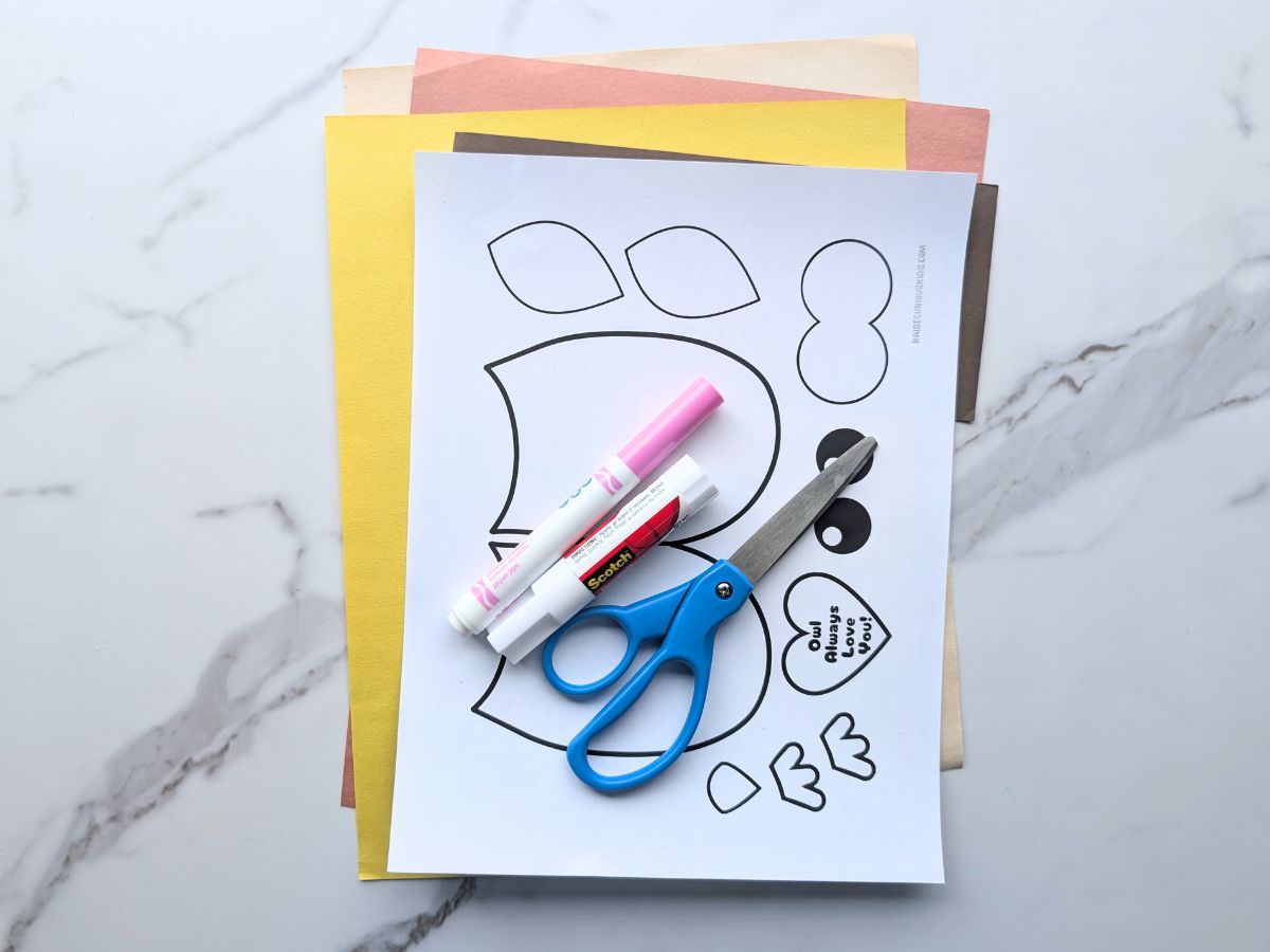 "Owl Always Love You" Card Craft for Kids to Gift - Raise Curious Kids