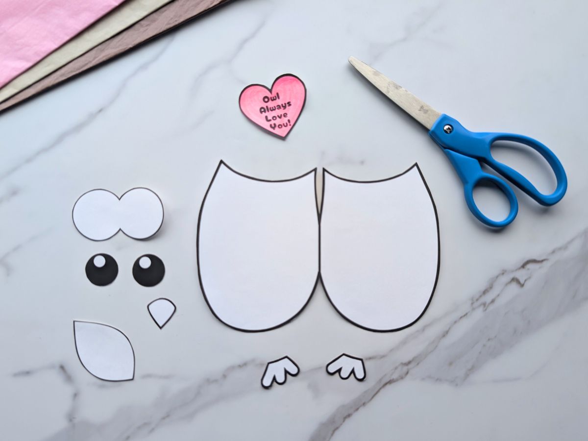 "Owl Always Love You" Card Craft for Kids to Gift - Raise Curious Kids