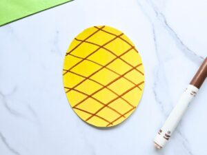 Pineapple Paper Plate Craft for Kids - Raise Curious Kids