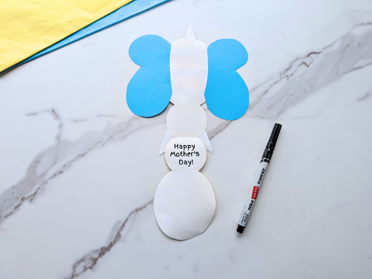 "You're The Queen Bee" Mother's Day Card Craft - Raise Curious Kids