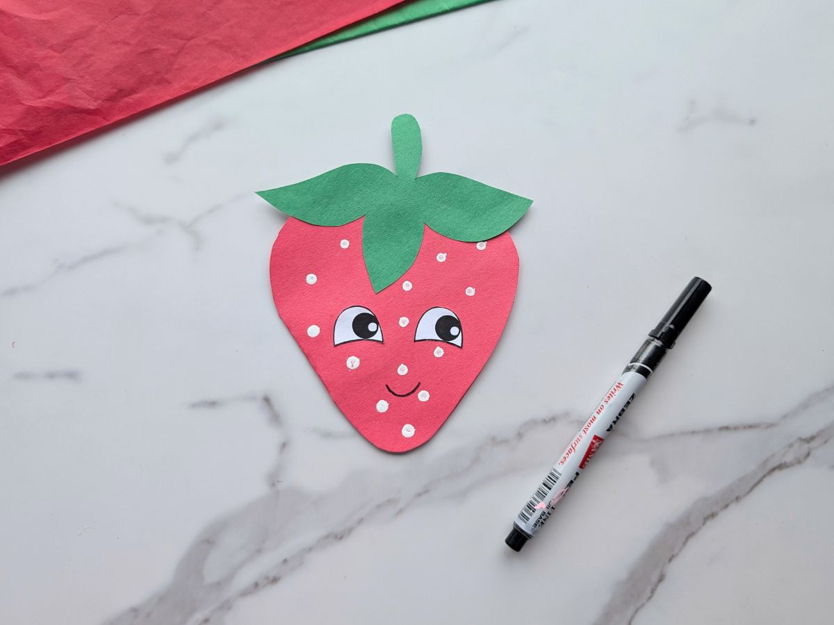 "I Love You Berry Much" Strawberry Card Craft - Raise Curious Kids