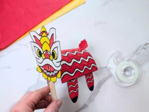 Chinese Lion Dance Puppet Craft - Raise Curious Kids