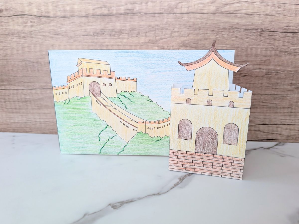 Great Wall of China 3D Craft - Raise Curious Kids