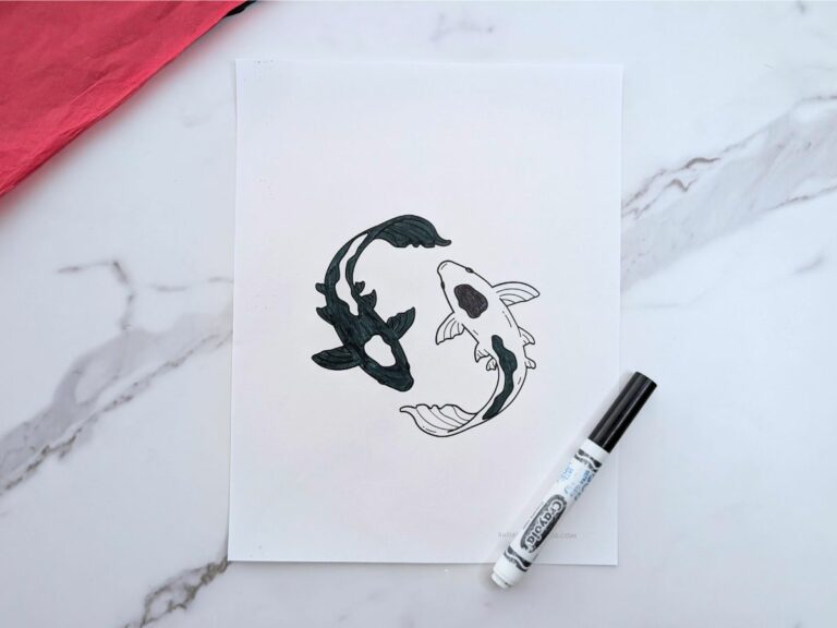 Koi Fish Yin and Yang Craft for Kids - Raise Curious Kids
