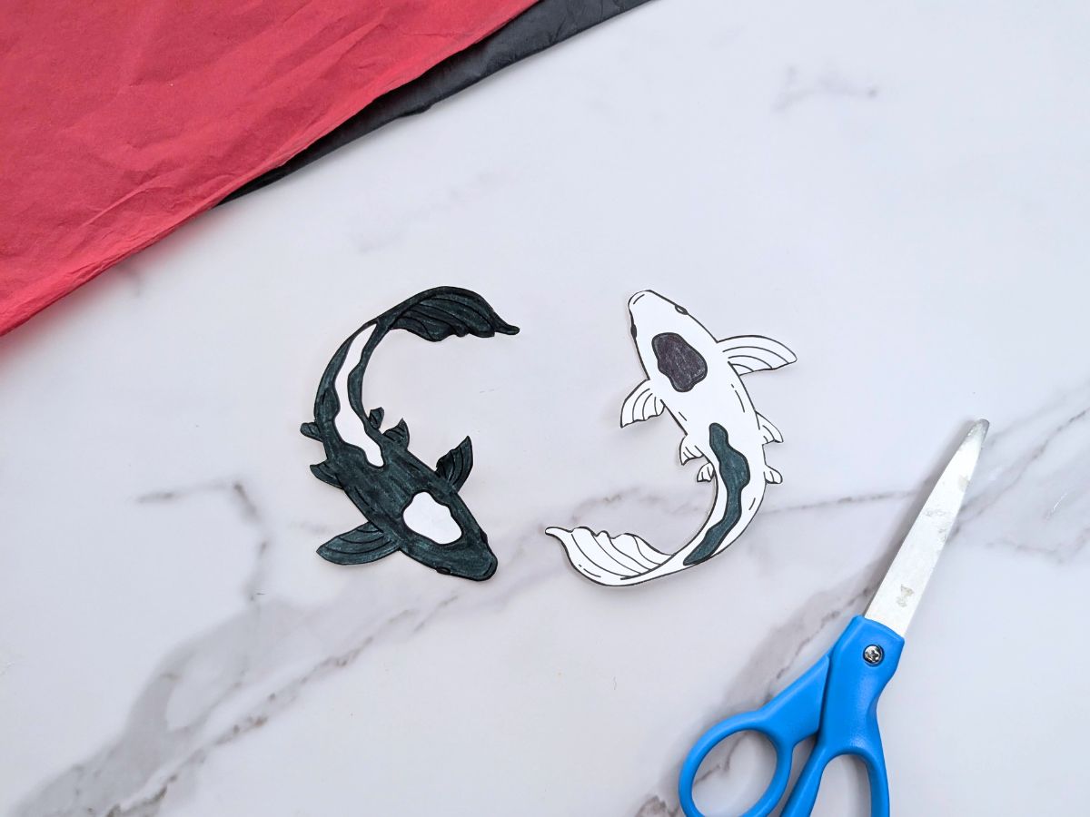 Koi Fish Yin and Yang Craft for Kids - Raise Curious Kids
