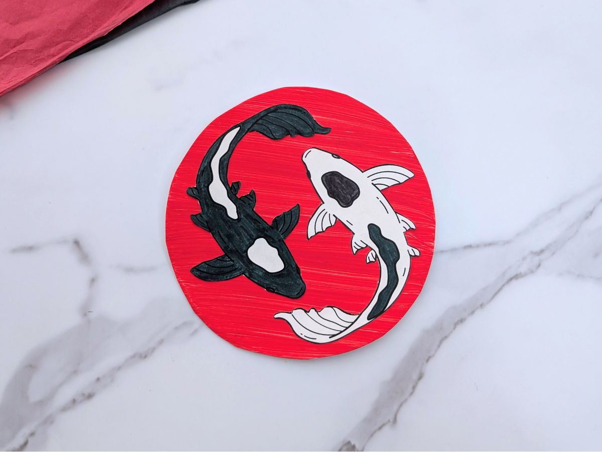 Koi Fish Yin and Yang Craft for Kids - Raise Curious Kids