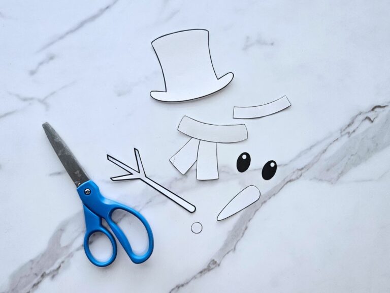 Melted Snowman Tissue Paper Craft - Raise Curious Kids