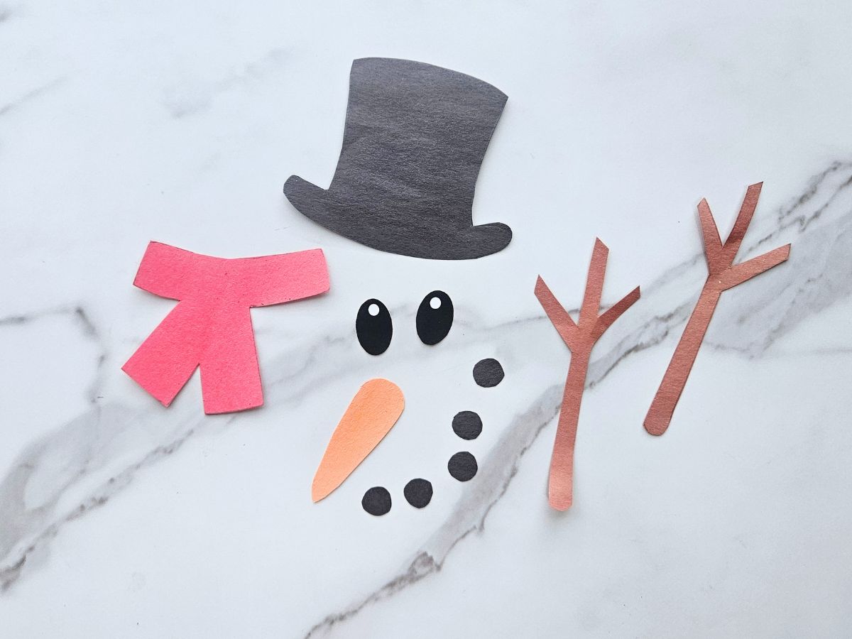 Melted Snowman Tissue Paper Craft - Raise Curious Kids