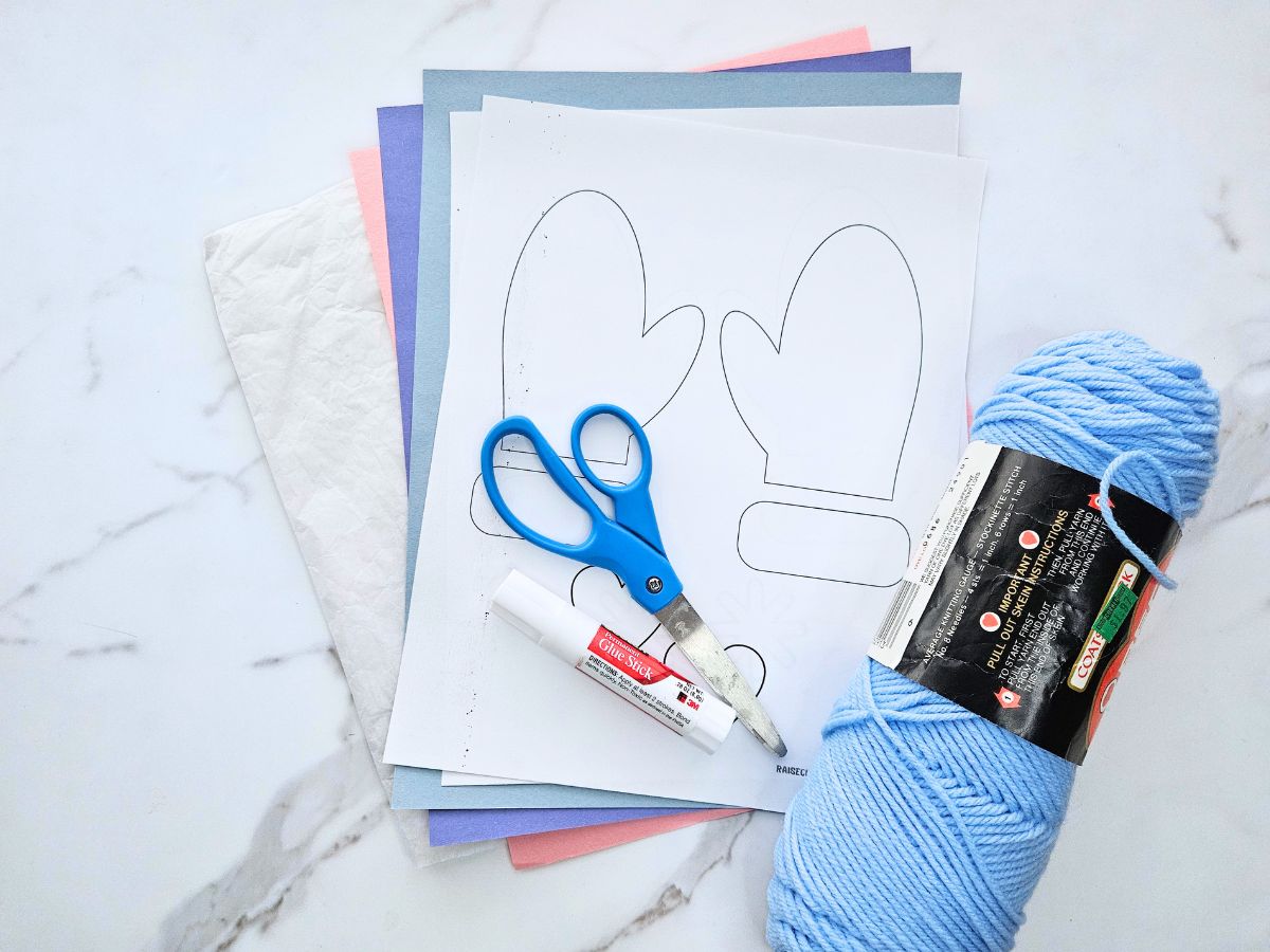 Easy Winter Mittens Craft for Kids - Raise Curious Kids